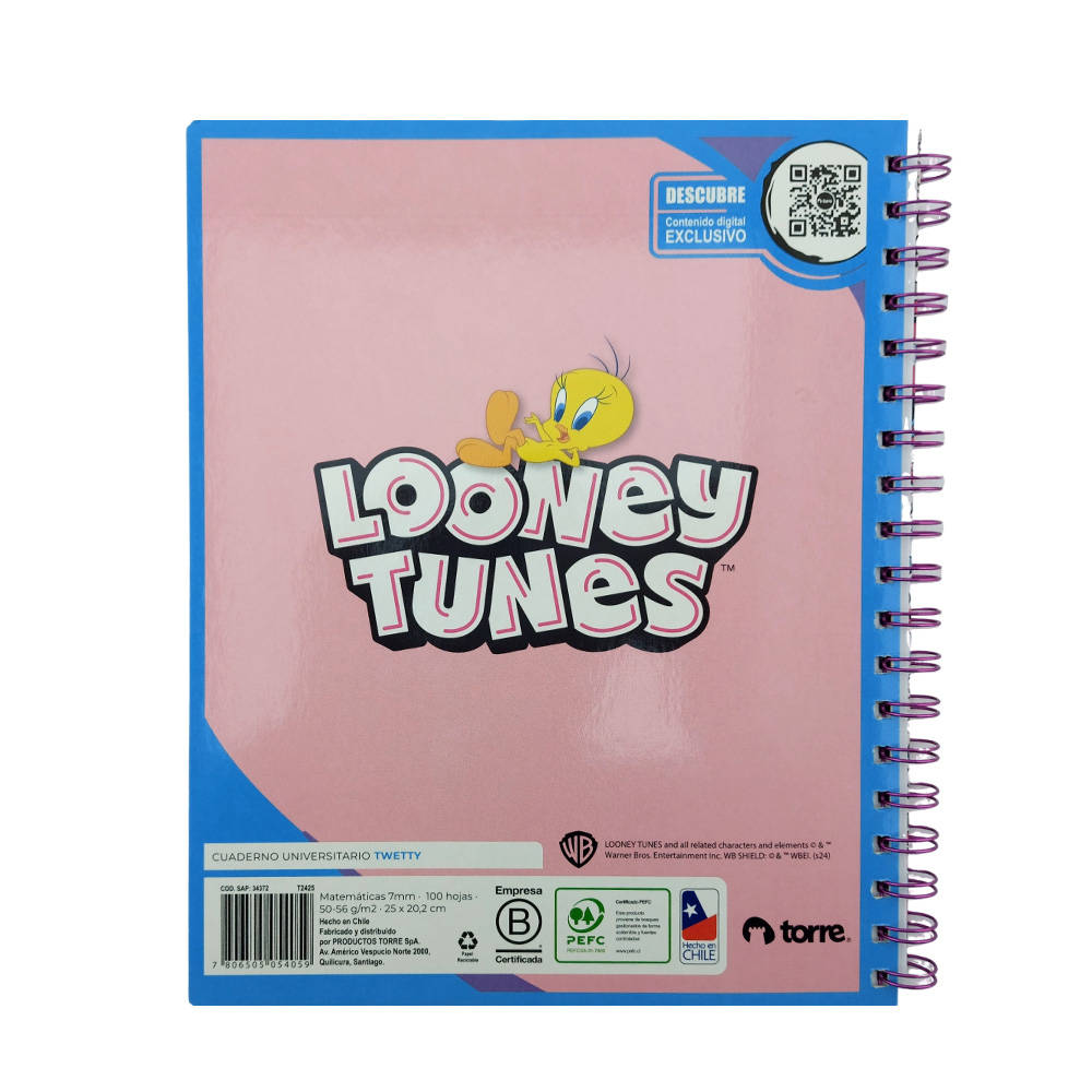 CUADERNO UNIVERSITARIO MATEMATICA 100 HOJAS 7MM ESPIRAL DOBLE TAPA DURA ...