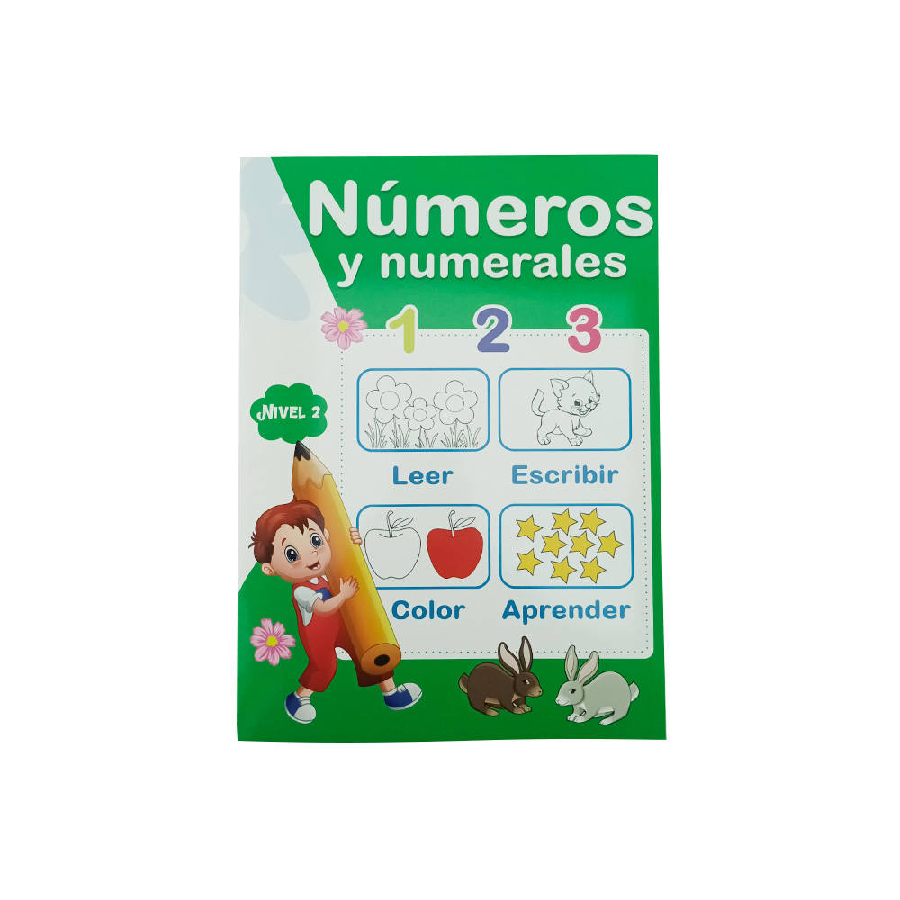 LIBRO APRENDIZAJE NUMEROS Y NUMERALES II 08HJ 20.7X28.5CM DURBAN