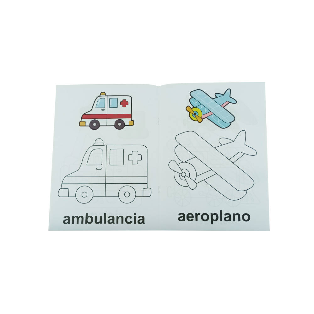 LIBRO PARA COLOREAR 008HJ MEDIOS DE TRANSPORTE I 20.7X28.5CM DURBAN