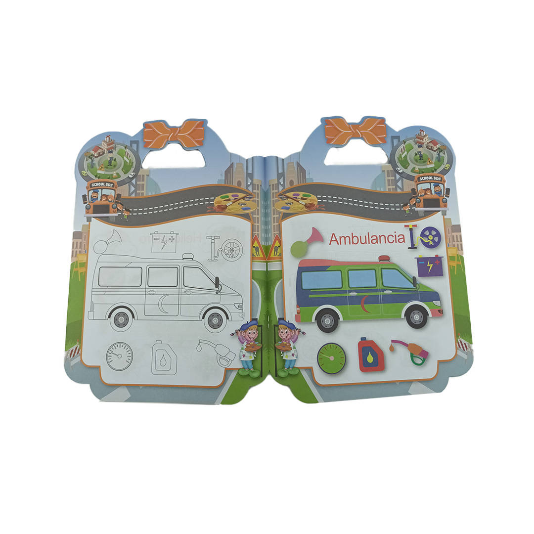 LIBRO PARA COLOREAR 008HJ MEDIOS DE TRANSPORTE IV 20.7X28.5CM DURBAN